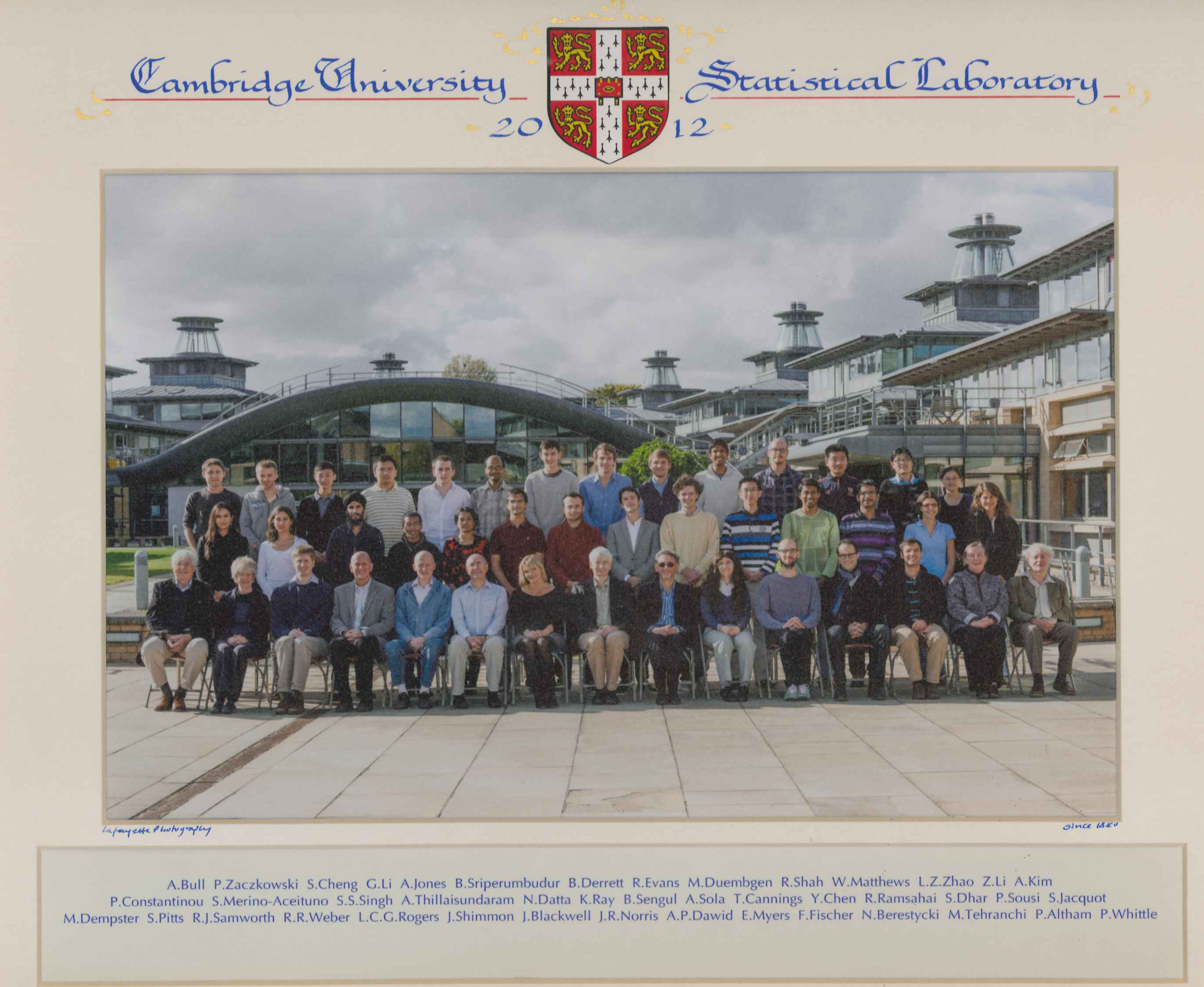 Gallery of Photographs - 1953-2024 | Statistical Laboratory